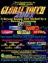 Global Touch 2001, Arcade Video game by Micro Mfg. (1997)