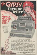 Gypsy Fortune Teller , Trade Stimulator by Field Paper Products Co. (1929)