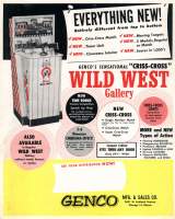 Wild West, Gun game (mechanical) by Genco, Inc. (1955)
