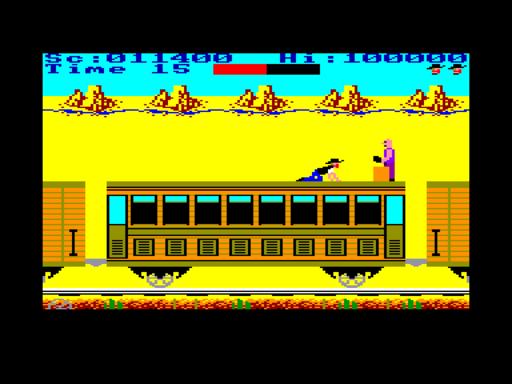 Express Raider, Amstrad CPC 464 disk by US Gold, Ltd. (1987)