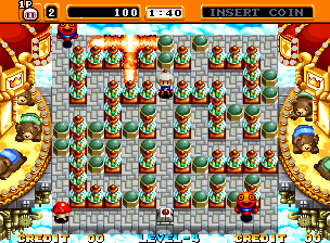 Neo Bomber Man (1997) - SNK Neo-Geo MVS cart. by Hudson Soft.