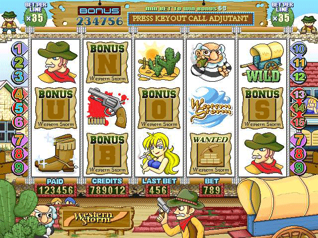 Western Storm , Slot Machine (mechanical) by Paokai Electronic ...