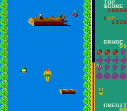 Swimmer (1982) - Arcade Video game by Tehkan, Ltd.