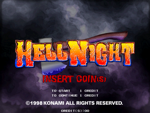 Hell Night (1998) - Arcade Video game by Konami Co., Ltd.