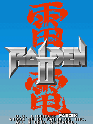 Raiden II (1993) - Arcade Video game by Fabtek, Inc.