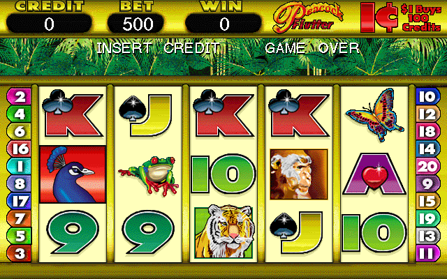 Peacock Flutter, Slot Machine (video) by Aristocrat Leisure Industries ...