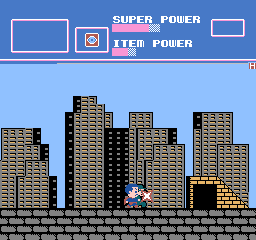 Superman , Nintendo Famicom cart. by Kemco, Ltd. (1987)