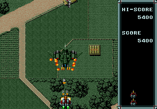 Raiden Trad, Sega Genesis cart. by Micronet Co., Ltd. (1991)
