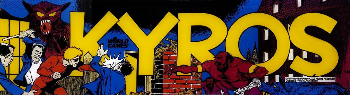 Kyros (1987) - Arcade Video game by World Games, Inc.