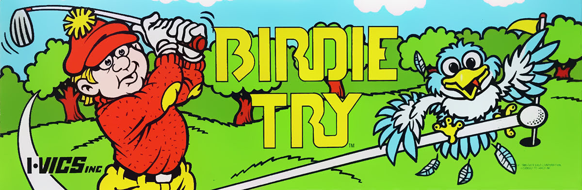 Birdie Try (1988) - Arcade Video game by Data East Corp.