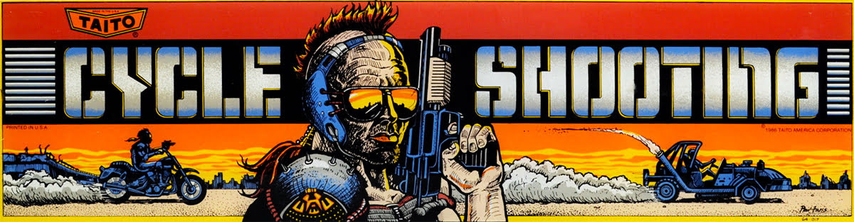 Cycle Shooting (1986) - Arcade Video game by Taito Corp.